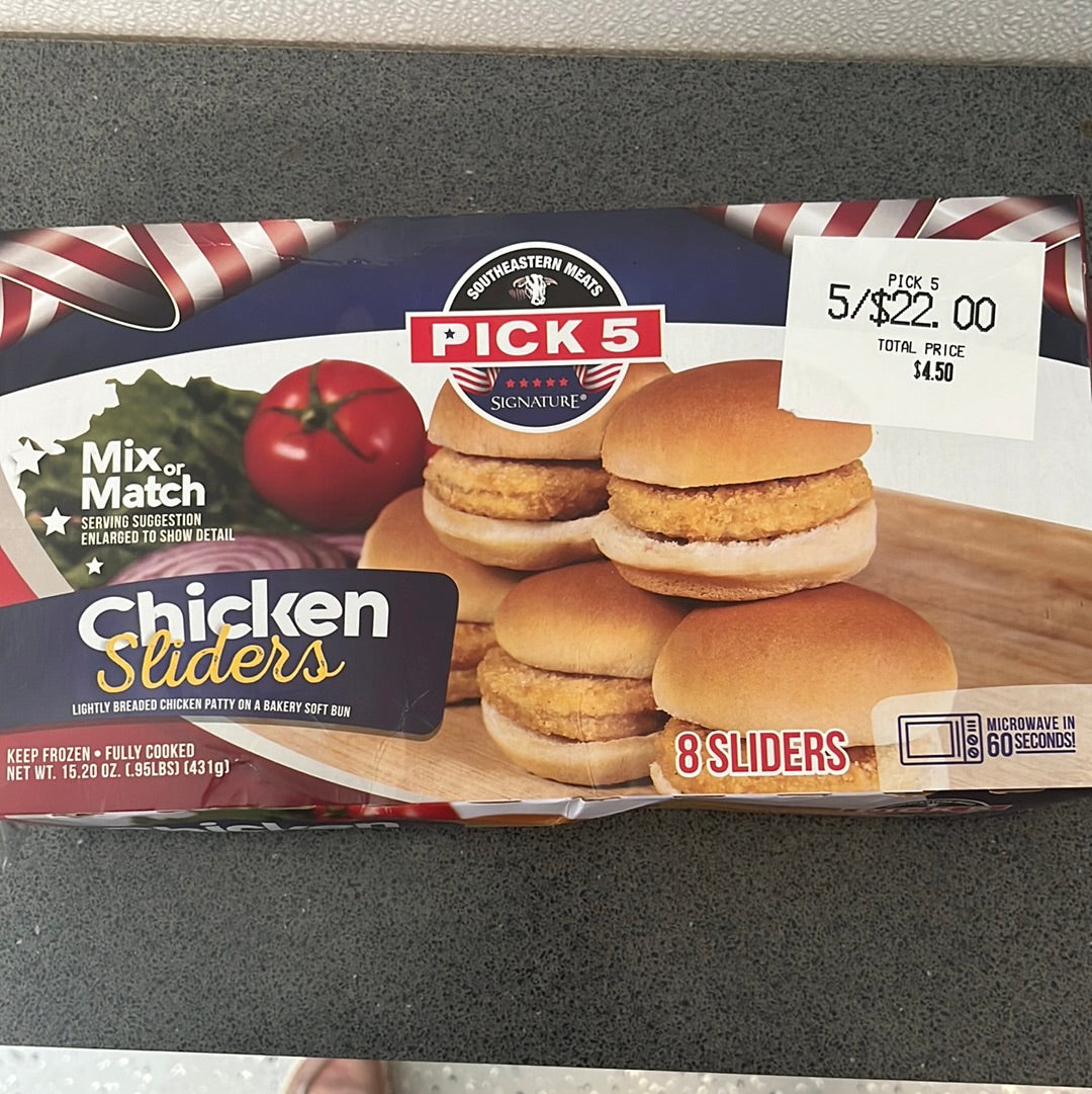Pick 5 Chicken Sliders – Brewer Livestock